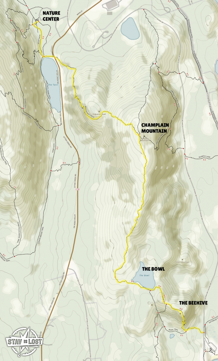 Map of Beehive to Nature Center - Stav is Lost
