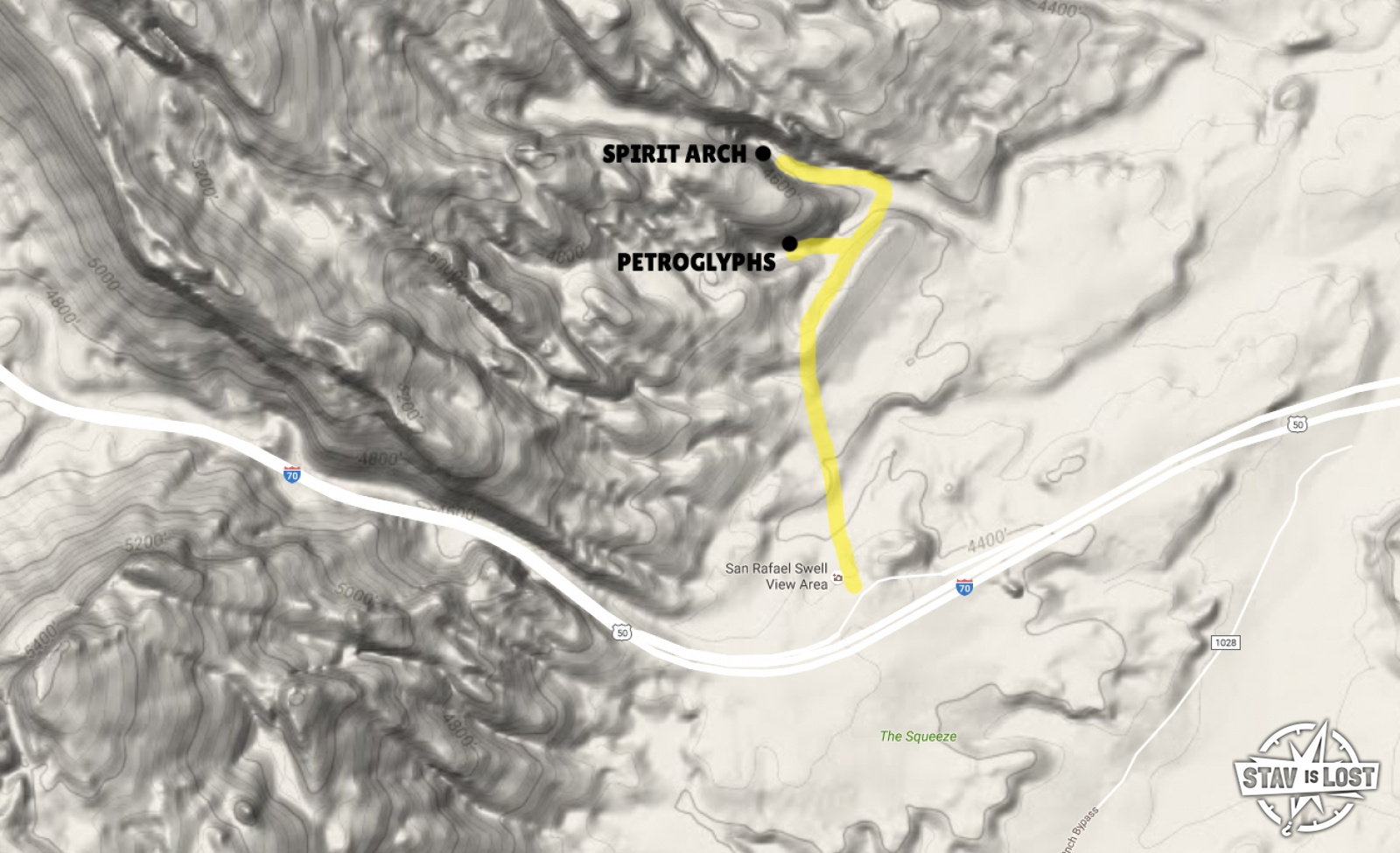 Hiking Spirit Arch and Petroglyph Canyon in San Rafael Swell BLM, Utah