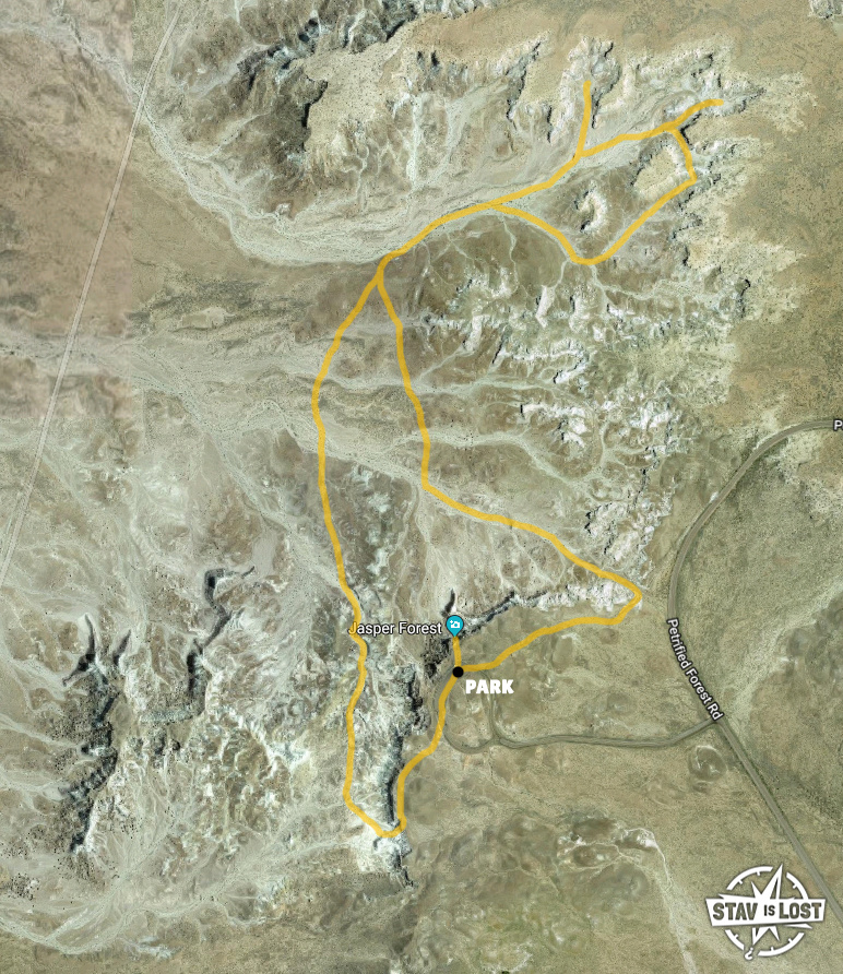 Map of Jasper Forest - Stav is Lost