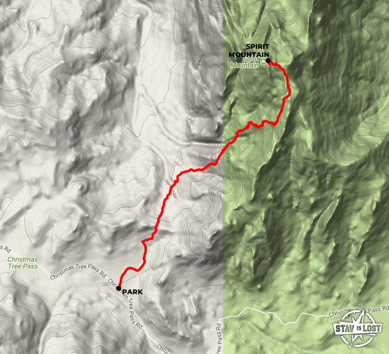 Hiking Spirit Mountain in Lake Mead National Recreation Area, Nevada