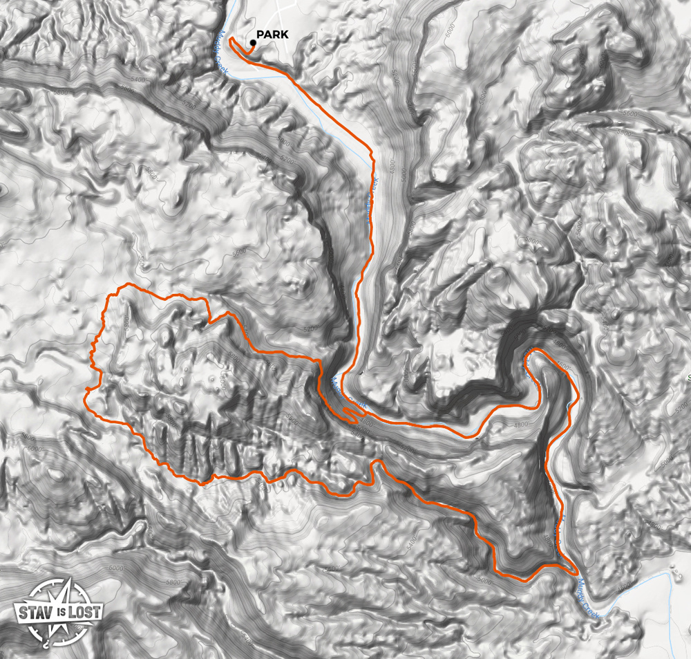 Map of The Squeeze - Stav is Lost