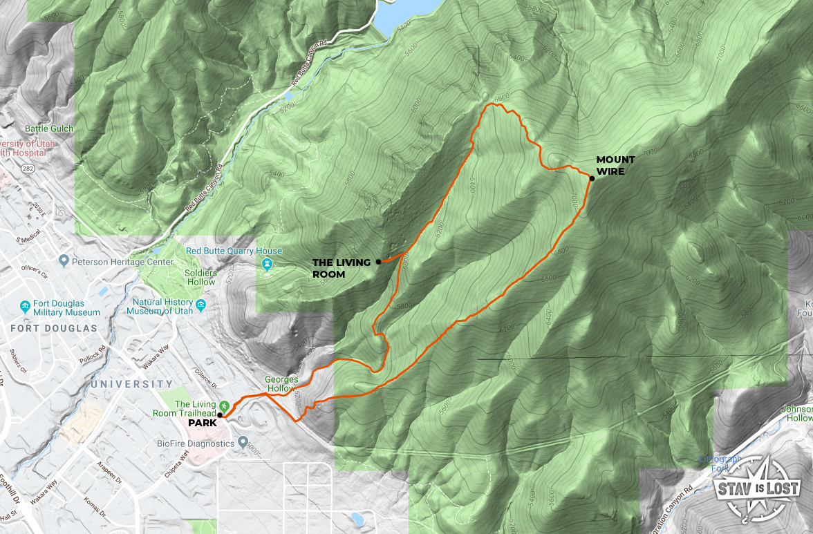 Living Room Trail Map | Baci Living Room