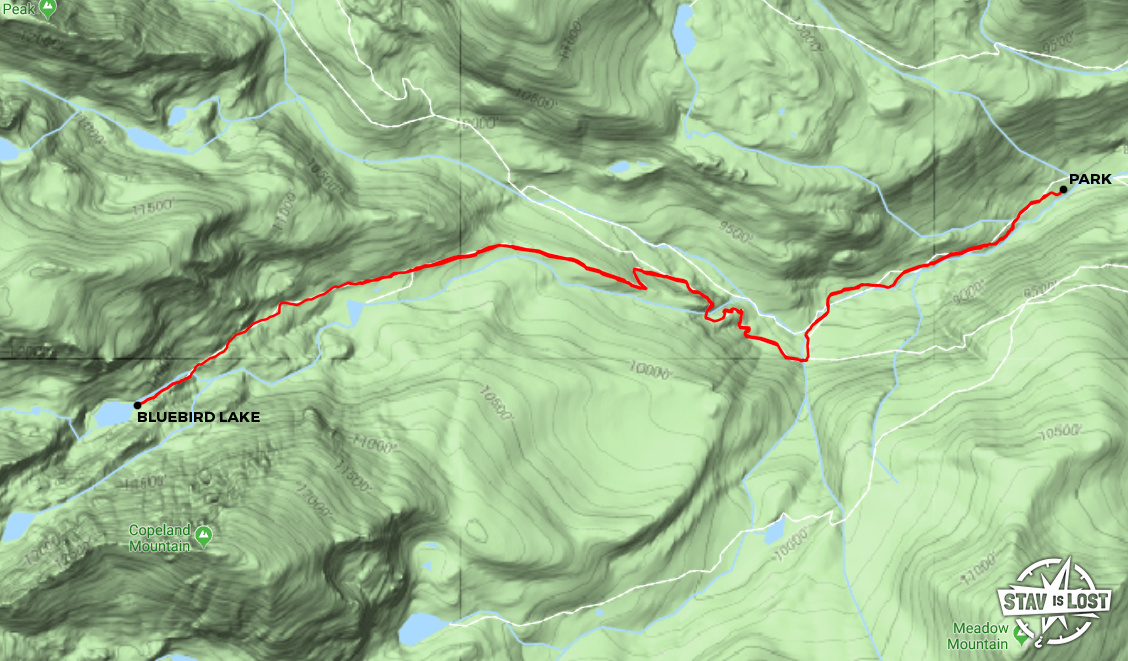 Hiking Bluebird Lake in Rocky Mountain National Park, Colorado