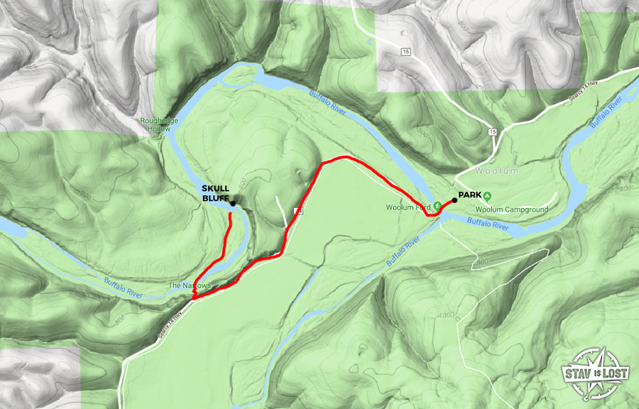 Hiking The Narrows and Skull Bluff in Buffalo National River, Arkansas
