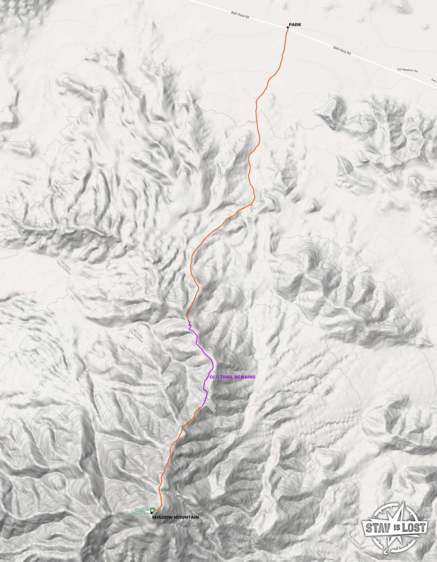 Map of Shadow Mountain - Stav is Lost