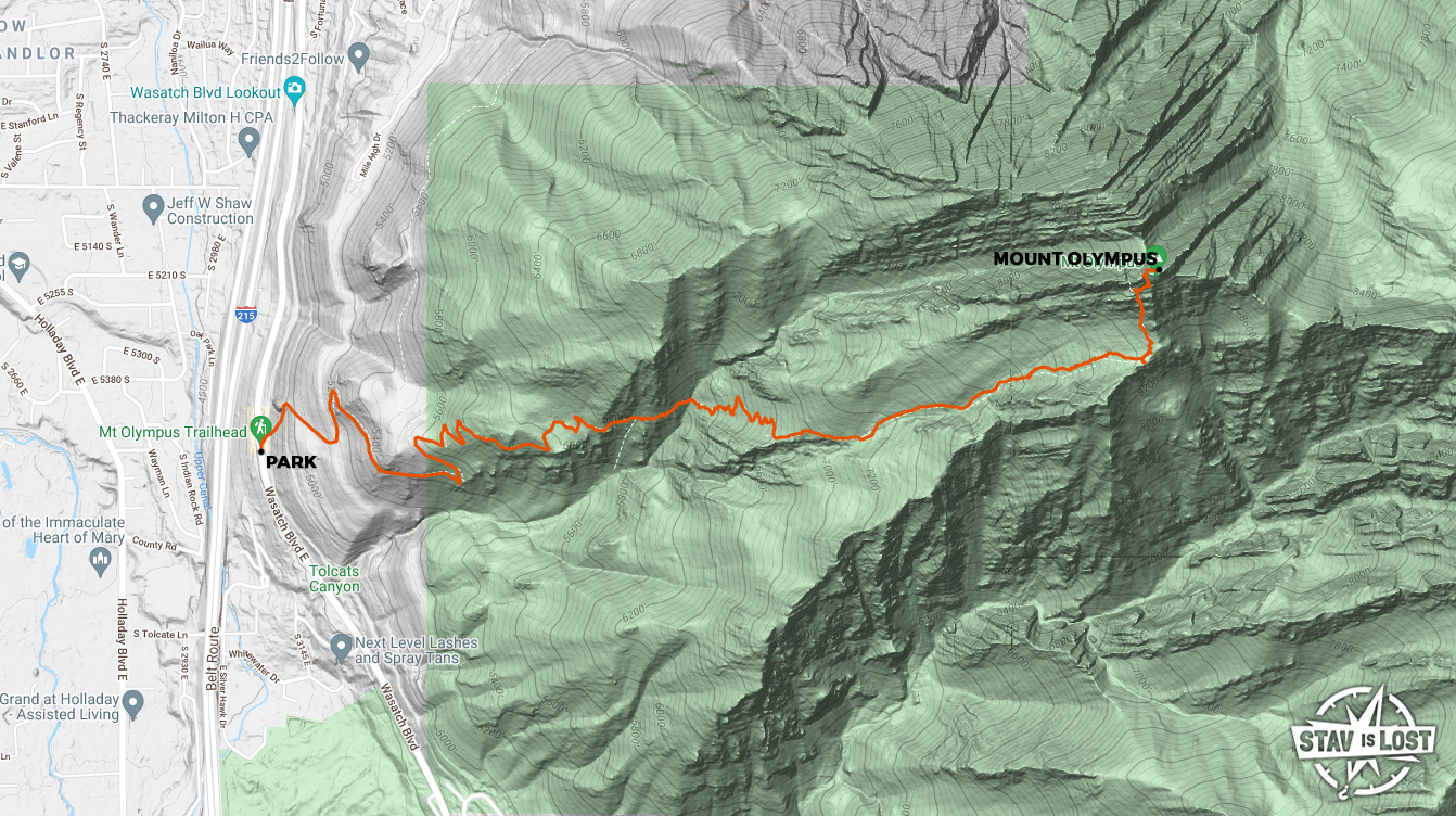 Map of Mount Olympus - Stav is Lost