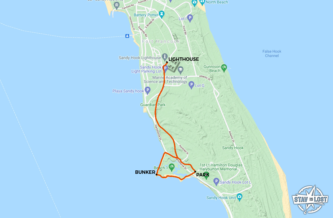 Map of Sandy Hook Abandoned Bunker - Stav is Lost