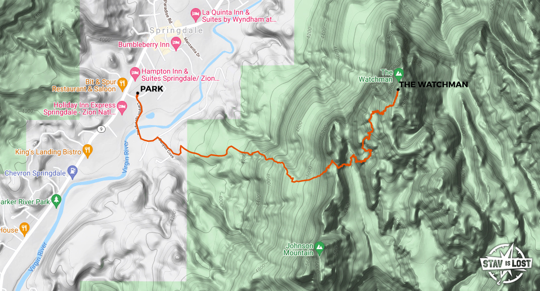 Map of The Watchman - Stav is Lost
