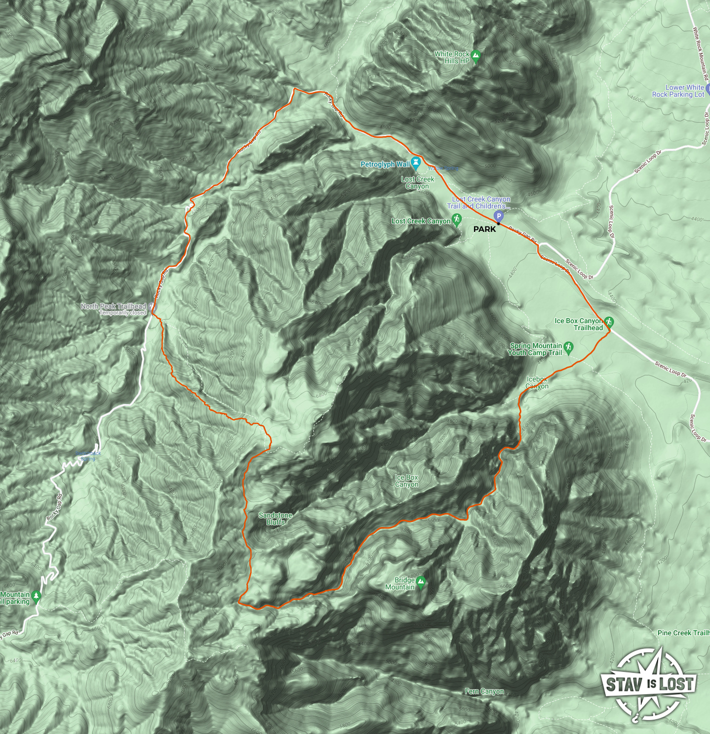 Map of Ice Cube Canyon (The Maze) - Stav is Lost