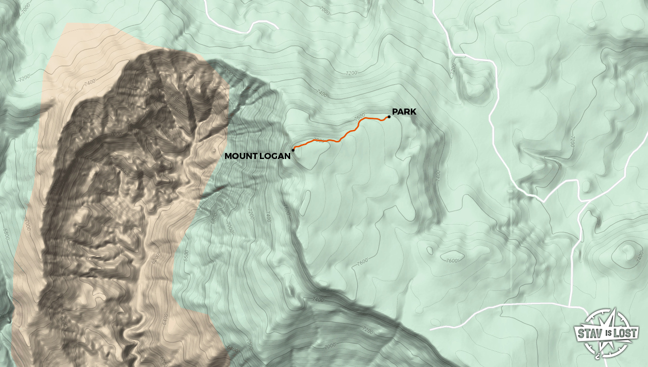 Map of Mount Logan - Stav is Lost