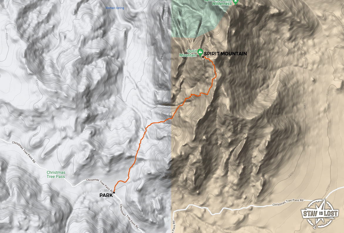 Map of Spirit Mountain - Stav is Lost