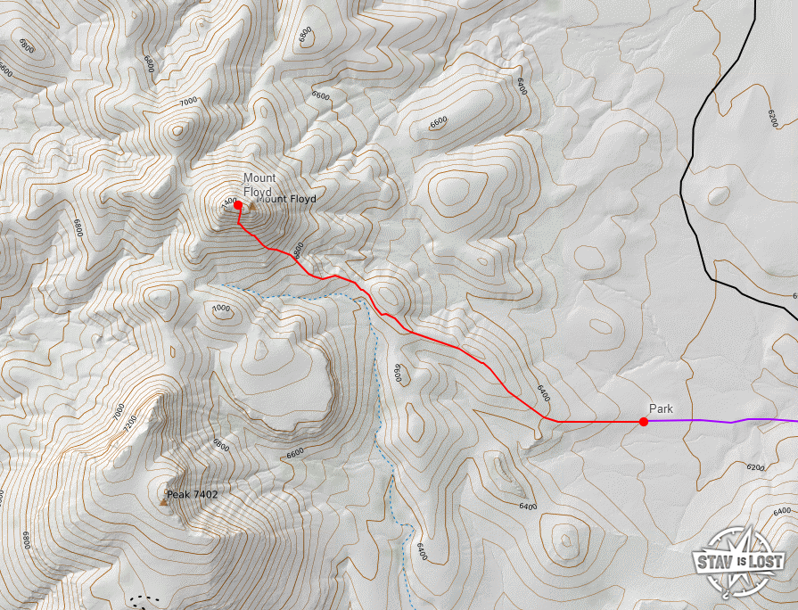 Map of Mount Floyd - Stav is Lost