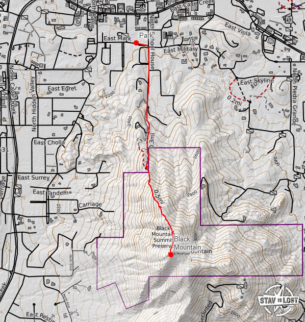 Cave Creek Arizona Map