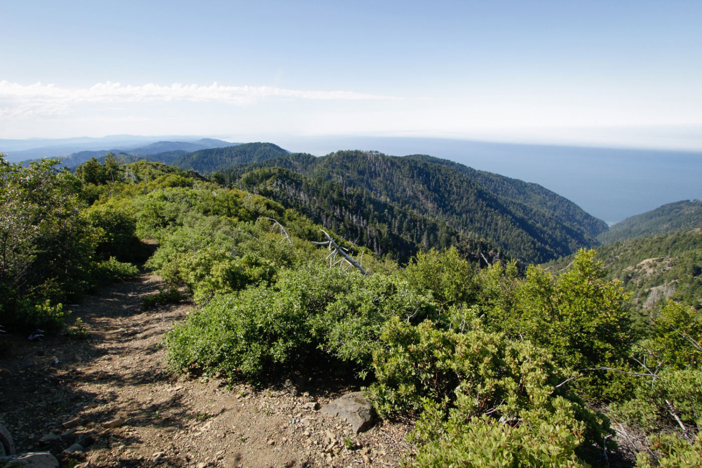 Hike King Peak from Saddle Mountain in King Range National Conservation ...