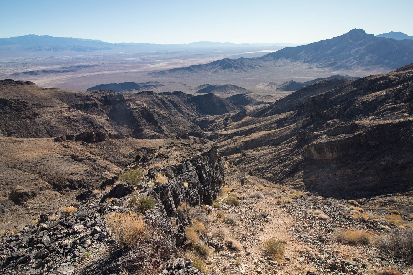 Hike Stewart Point in Resting Spring Range BLM - Stav is Lost