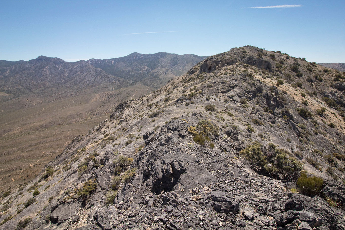 Hike Jaybird Benchmark in Spring Mountains National Recreation Area ...