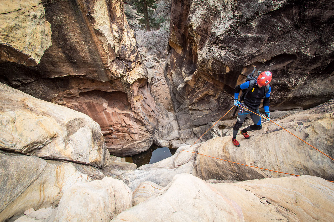 Canyoneering Map for Ice Cube Canyon (The Maze)